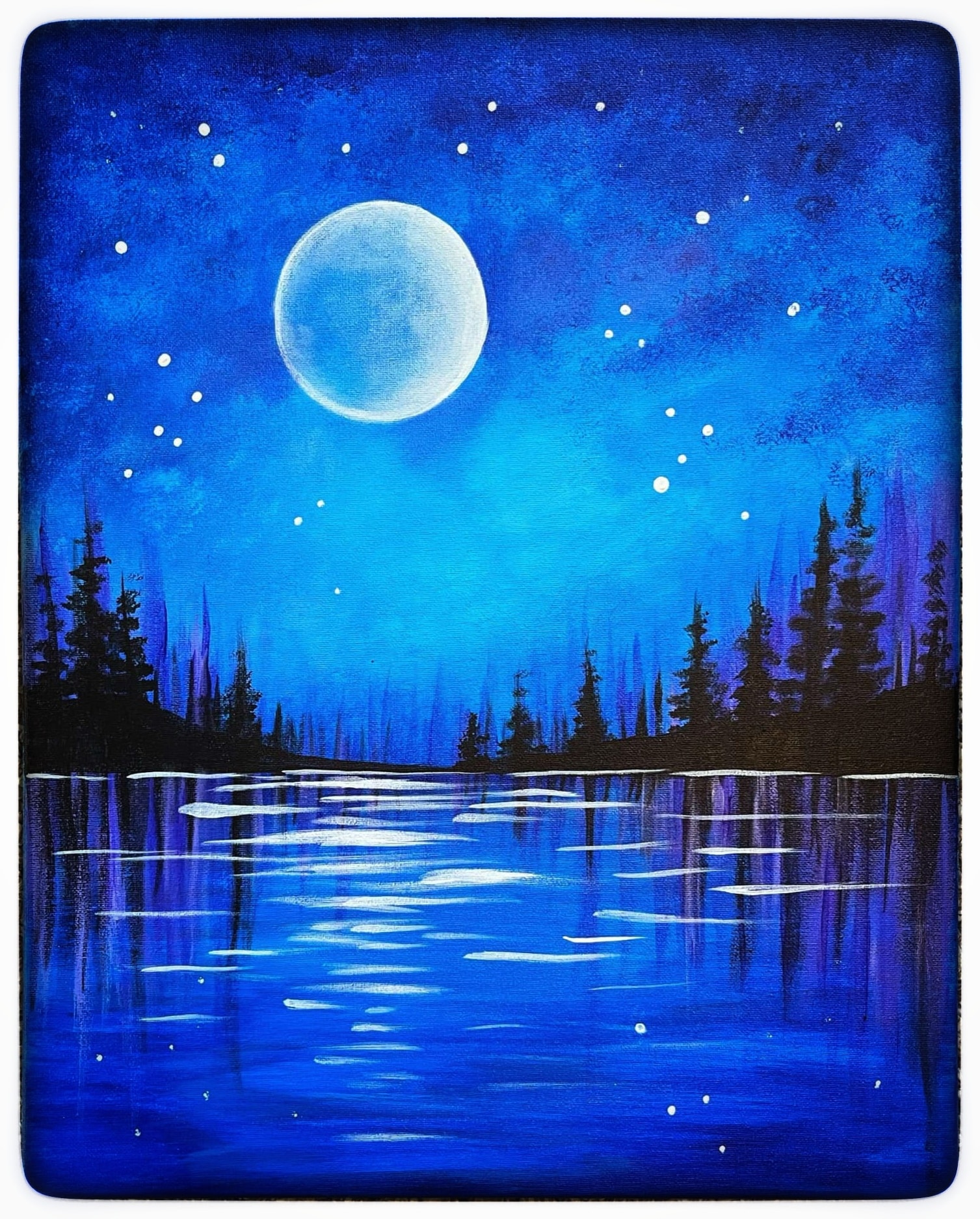 Blue Moon | Paint and Vino